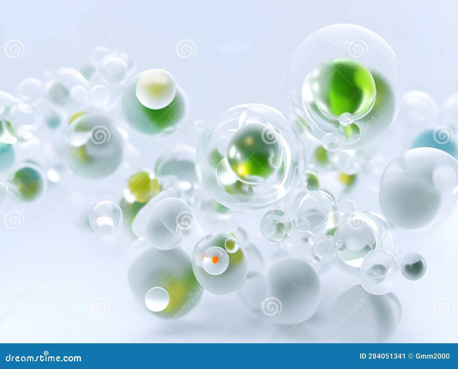 Germs Virus Bacteria Molecule Bubble Structure Hi Tech Background ...