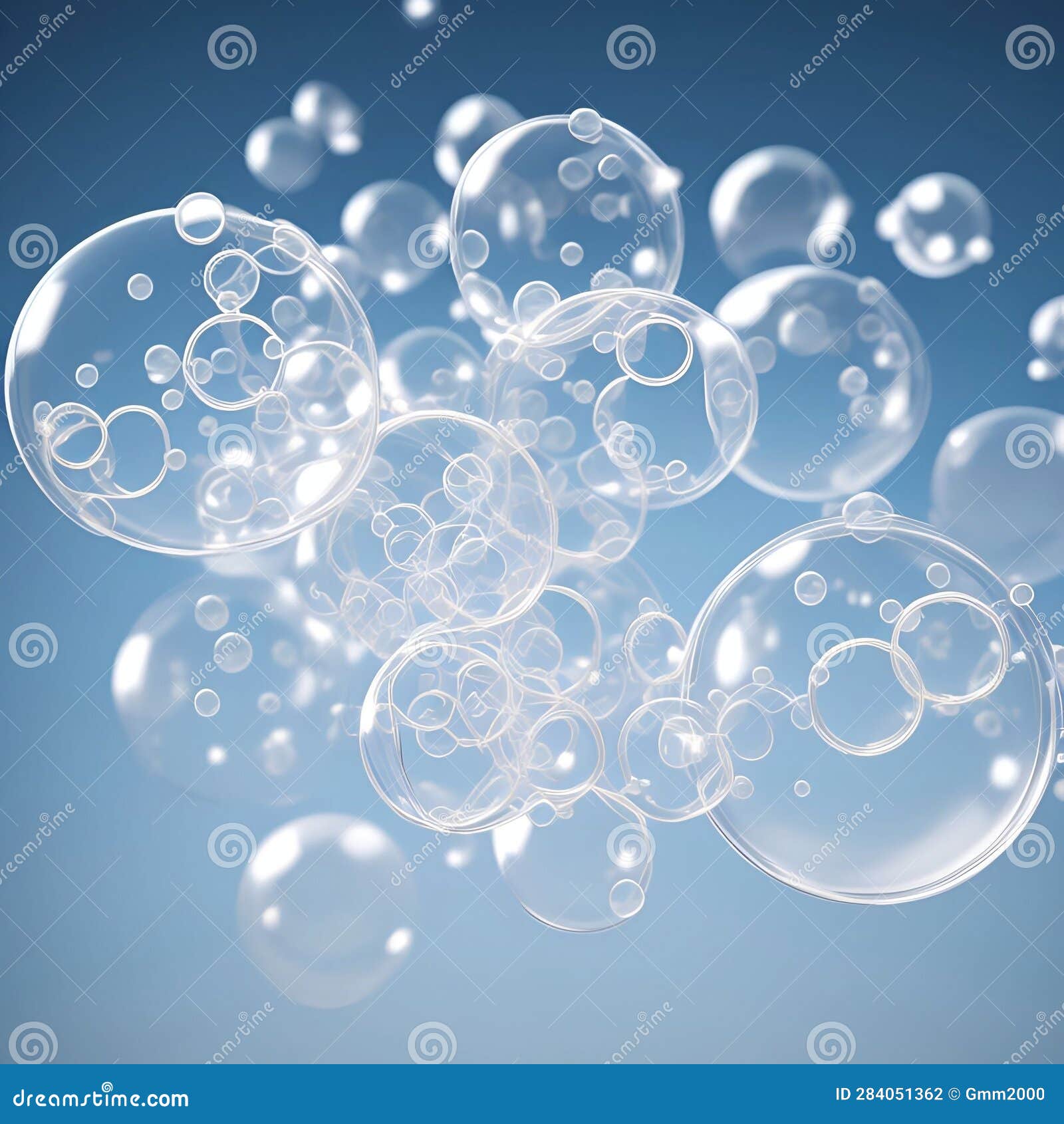 Germs Virus Bacteria Molecule Bubble Structure Hi Tech Background ...