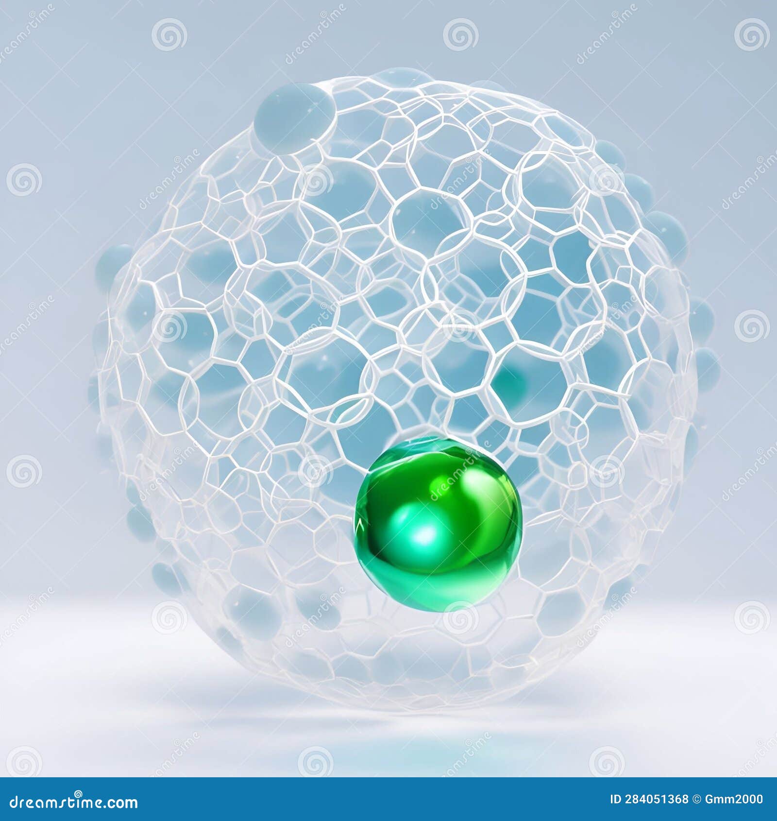 Germs Virus Bacteria Molecule Bubble Structure Hi Tech Background ...