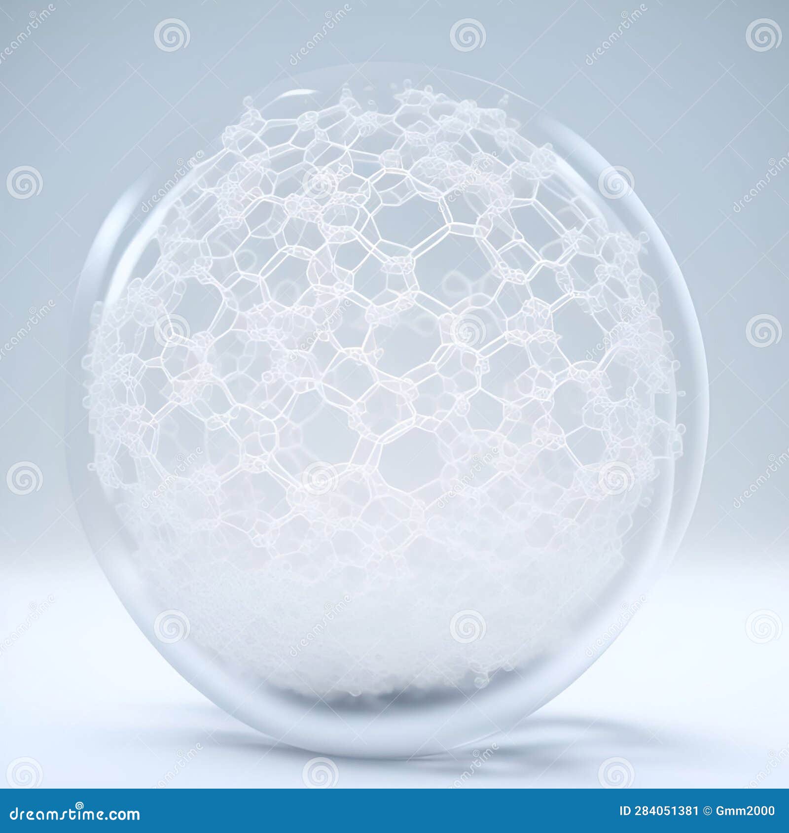 Germs Virus Bacteria Molecule Bubble Structure Hi Tech Background ...