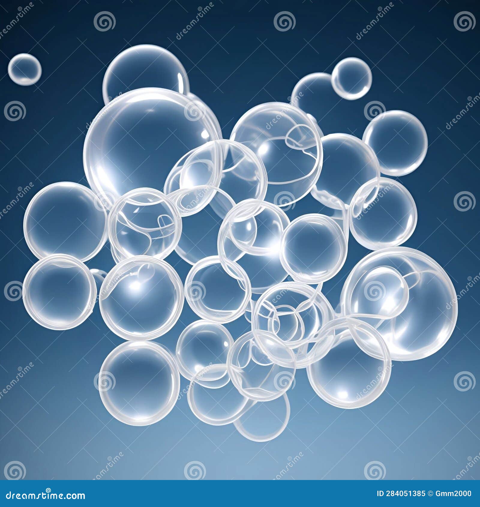 Germs Virus Bacteria Molecule Bubble Structure Hi Tech Background ...