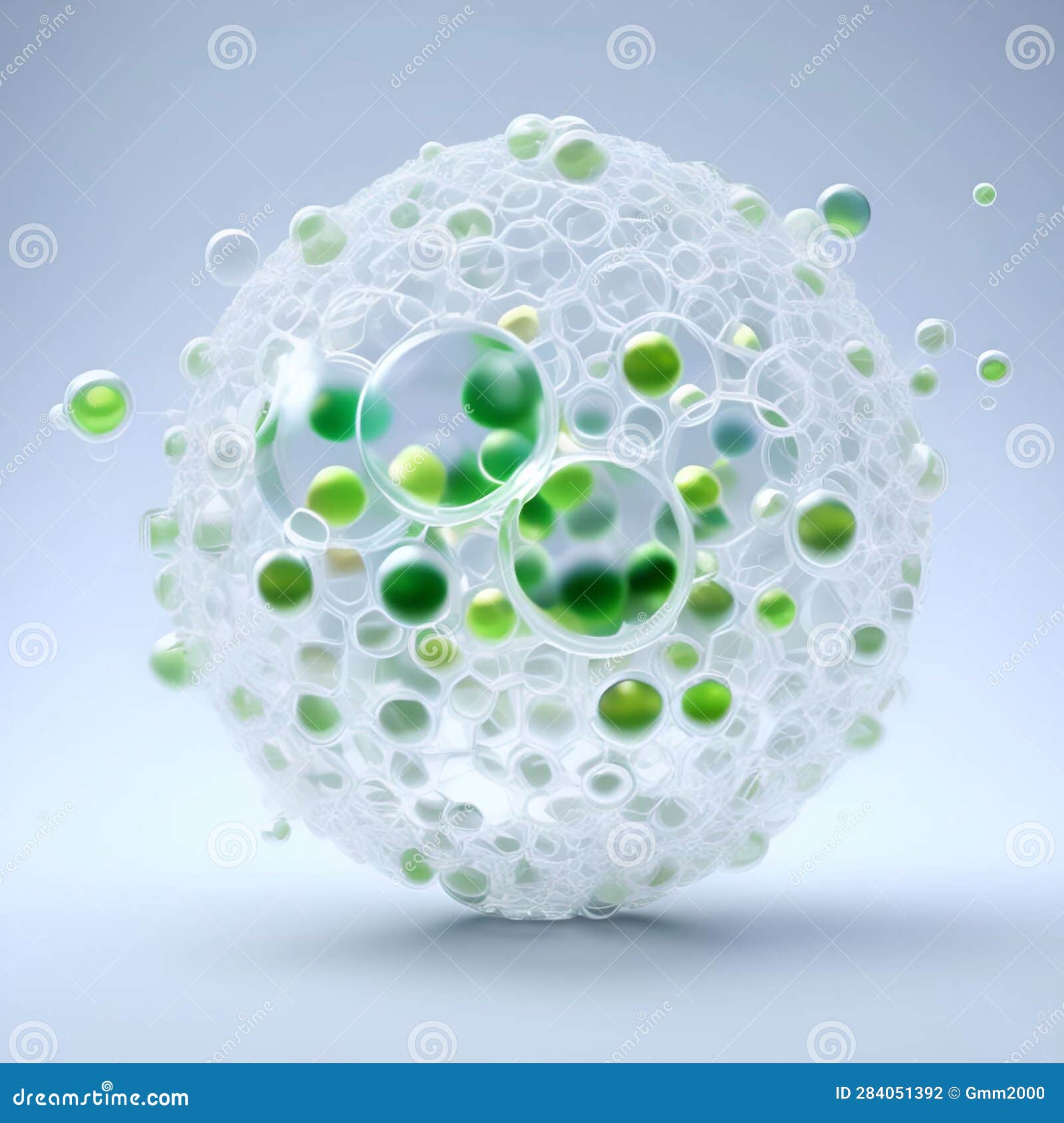 Germs Virus Bacteria Molecule Bubble Structure Hi Tech Background ...