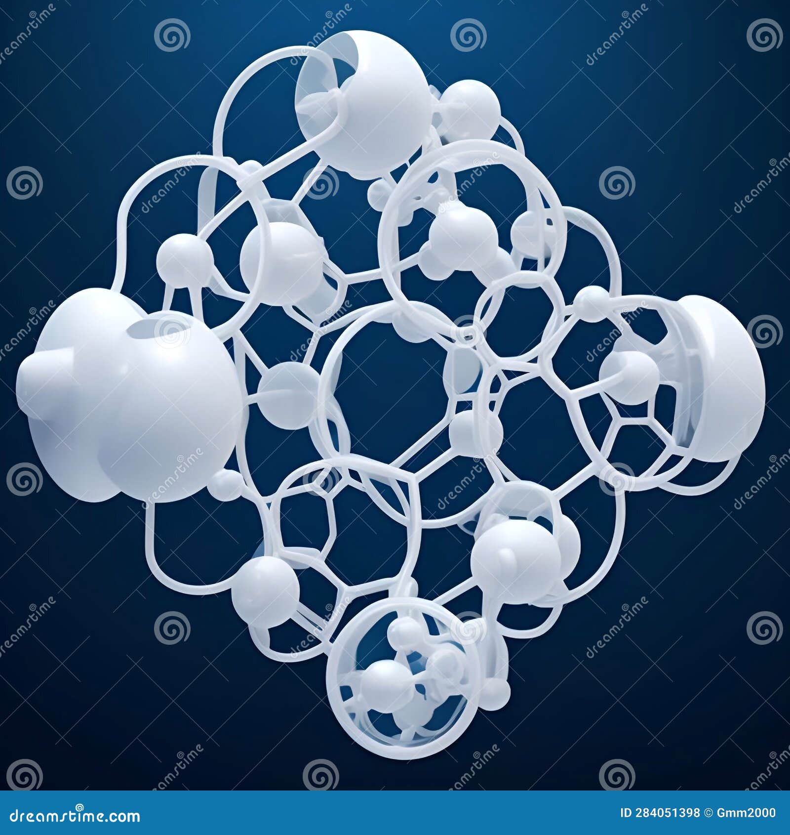 Germs Virus Bacteria Molecule Bubble Structure Hi Tech Background ...