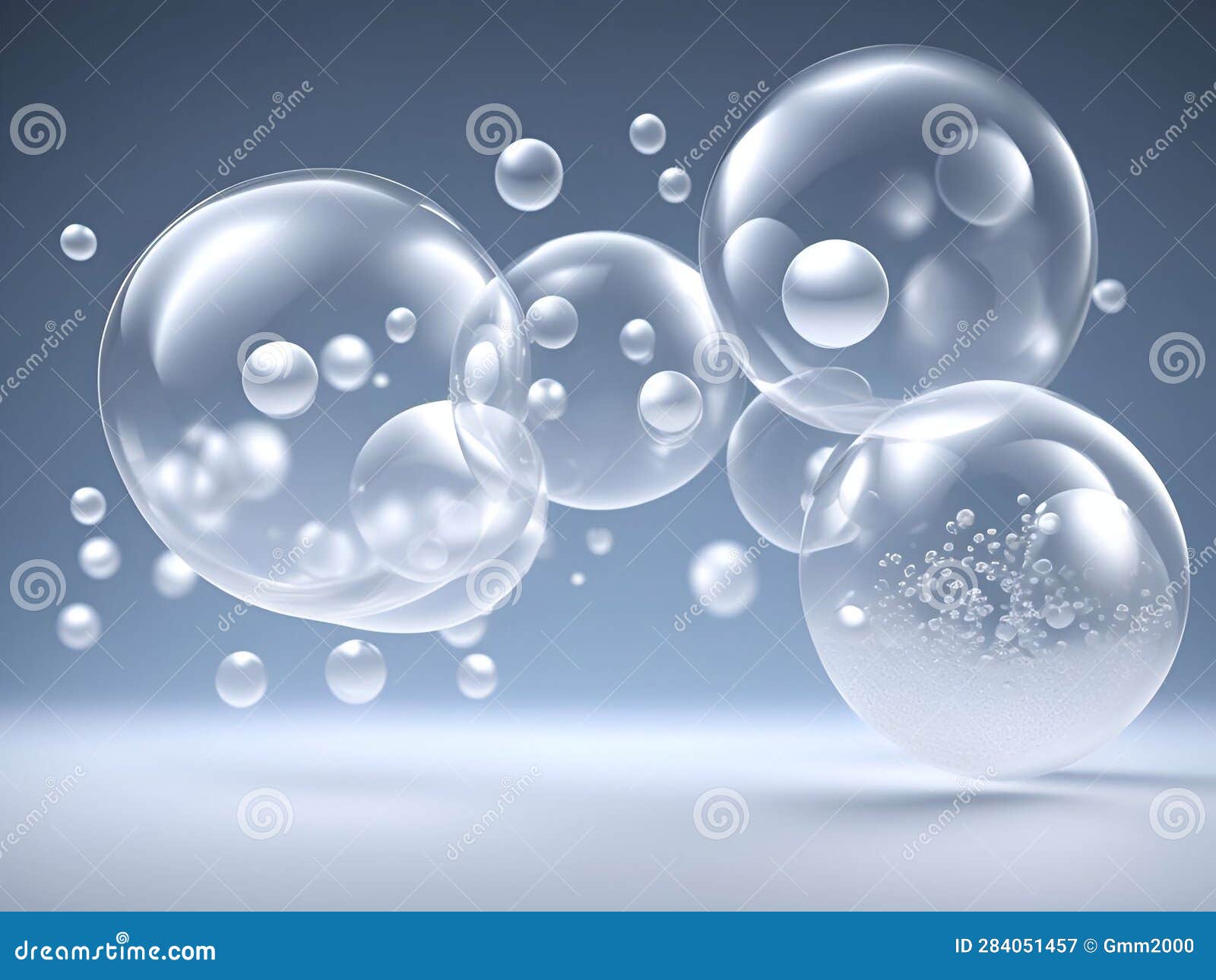 Germs Virus Bacteria Molecule Bubble Structure Hi Tech Background ...