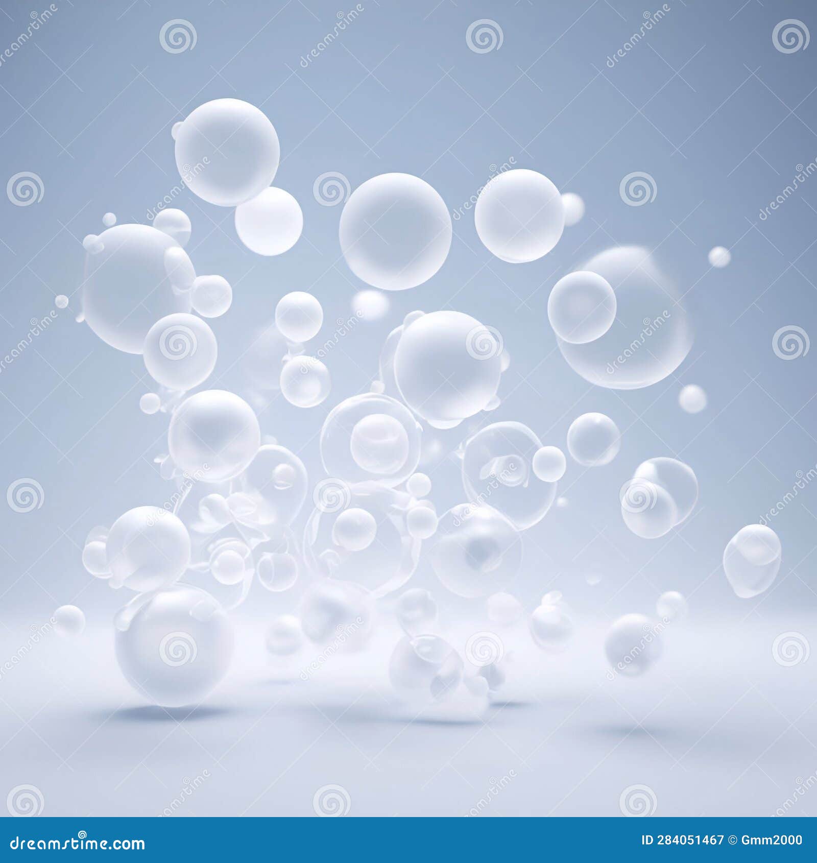 Germs Virus Bacteria Molecule Bubble Structure Hi Tech Background ...