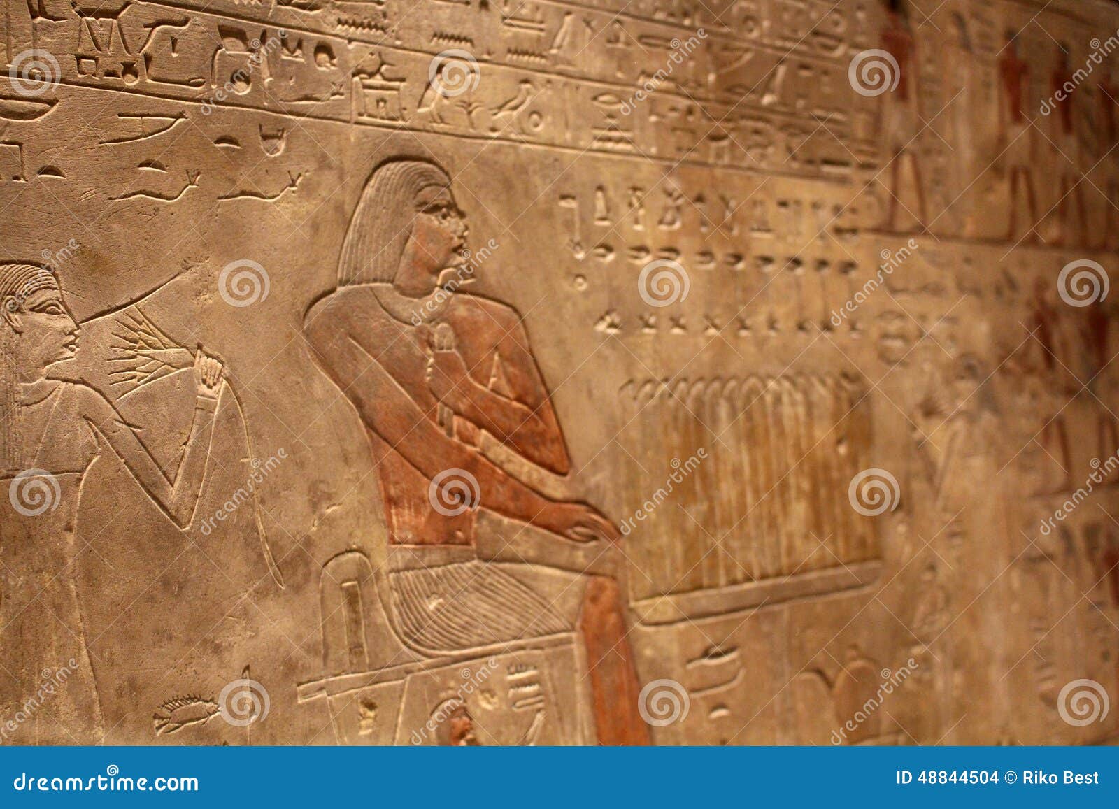 Geroglifici E Figure Egiziani Fotografia Stock - Immagine di ...