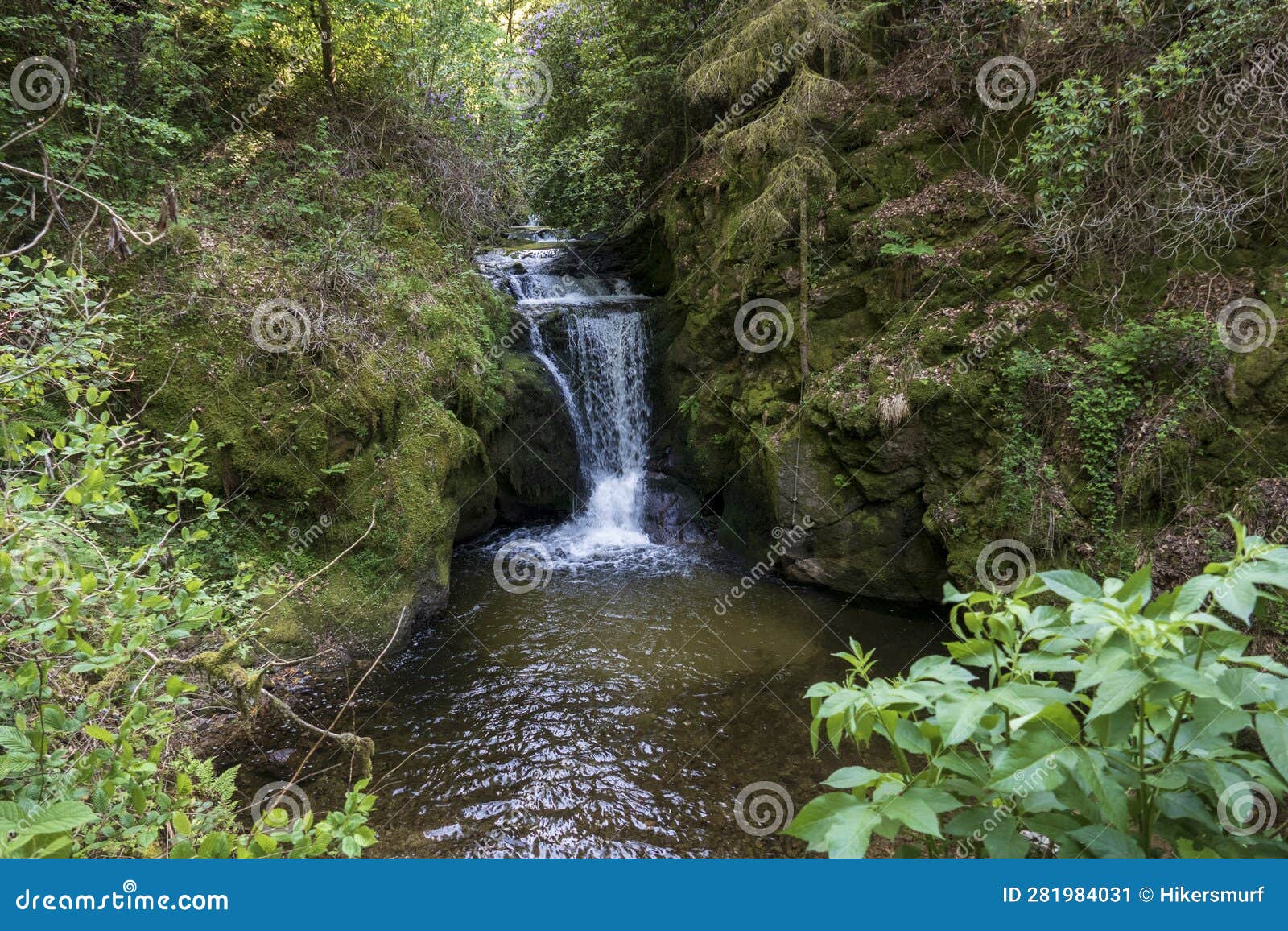 Geroldsau Waterfalls on the Grobbach in Baden-Baden in Black Forest ...