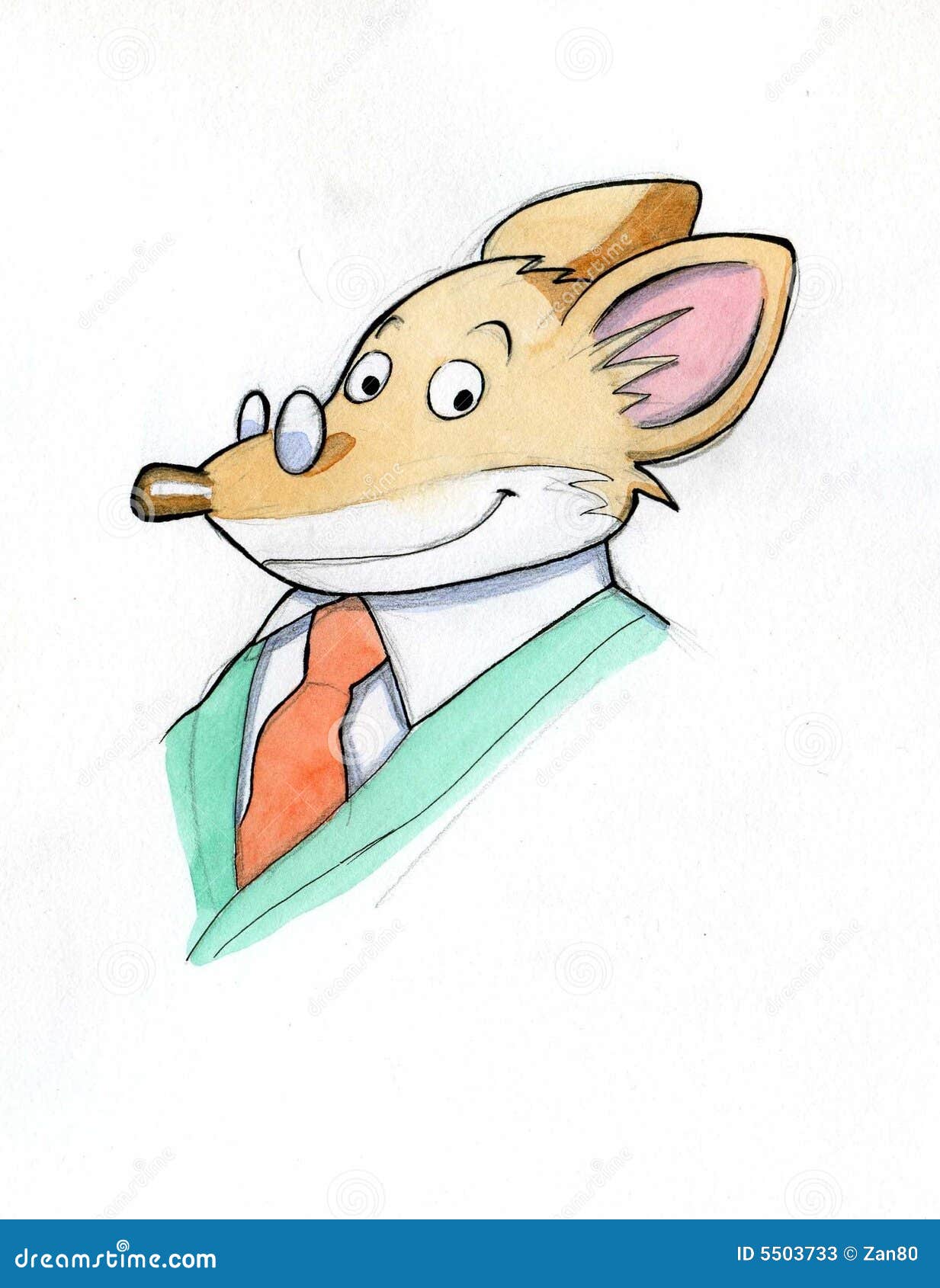 Geronimo stilton stock illustration. Illustration of glasses - 5503733