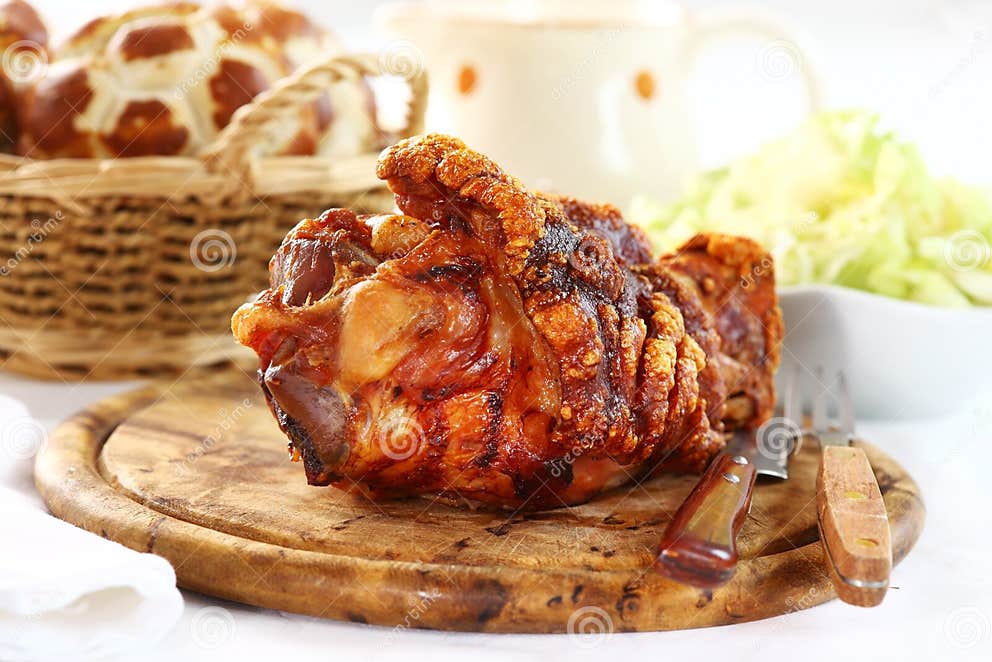 Geroosterd Gewricht Van Varkensvlees Stock Foto - Image of restaurant ...