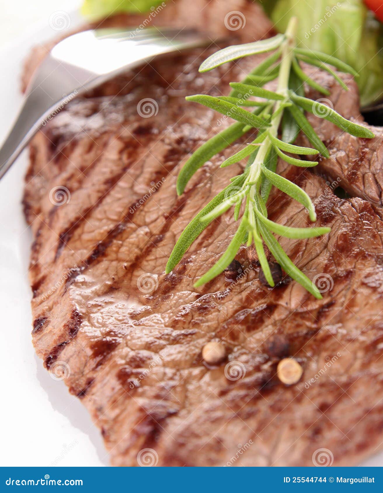 Geroosterde biefstuk stock foto. Image of rundvlees, keuken - 25544744