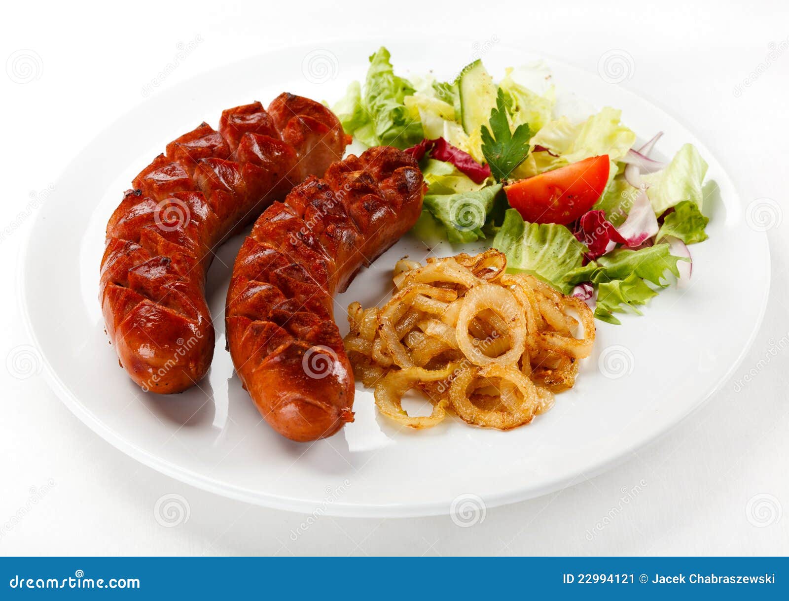 Geroosterde worsten stock afbeelding. Image of vlees - 22994121