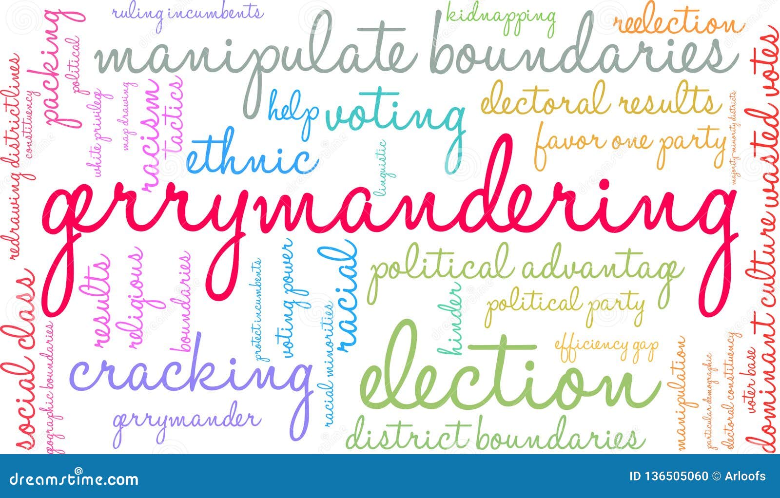 Gerrymandering Word Cloud Vector Illustration | CartoonDealer.com ...