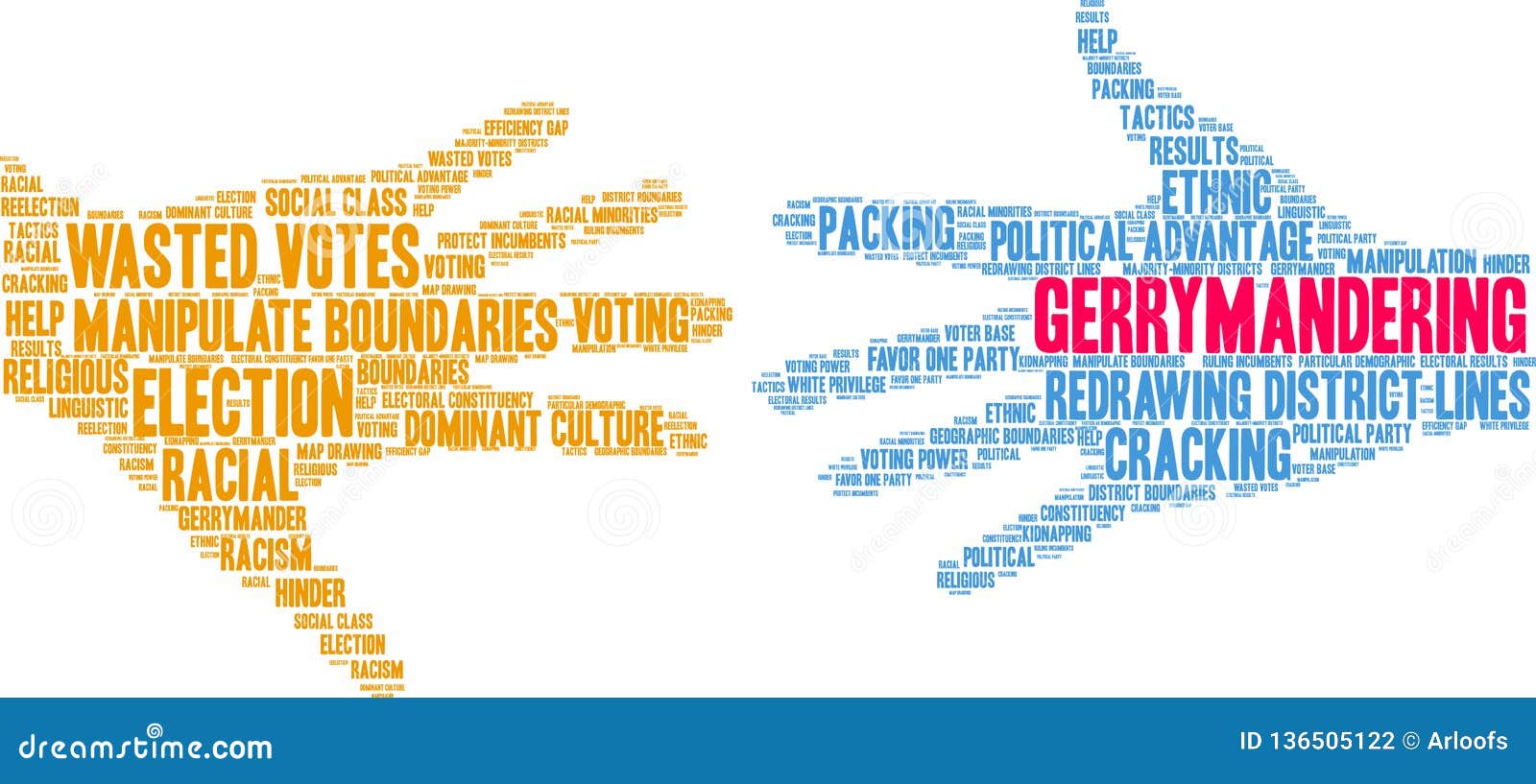Gerrymandering Word Cloud Vector Illustration | CartoonDealer.com ...