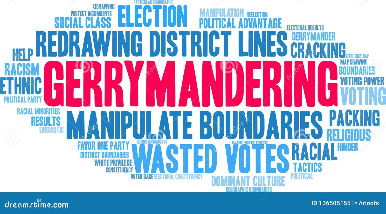 Gerrymandering Word Cloud stock vector. Illustration of lines - 136505155