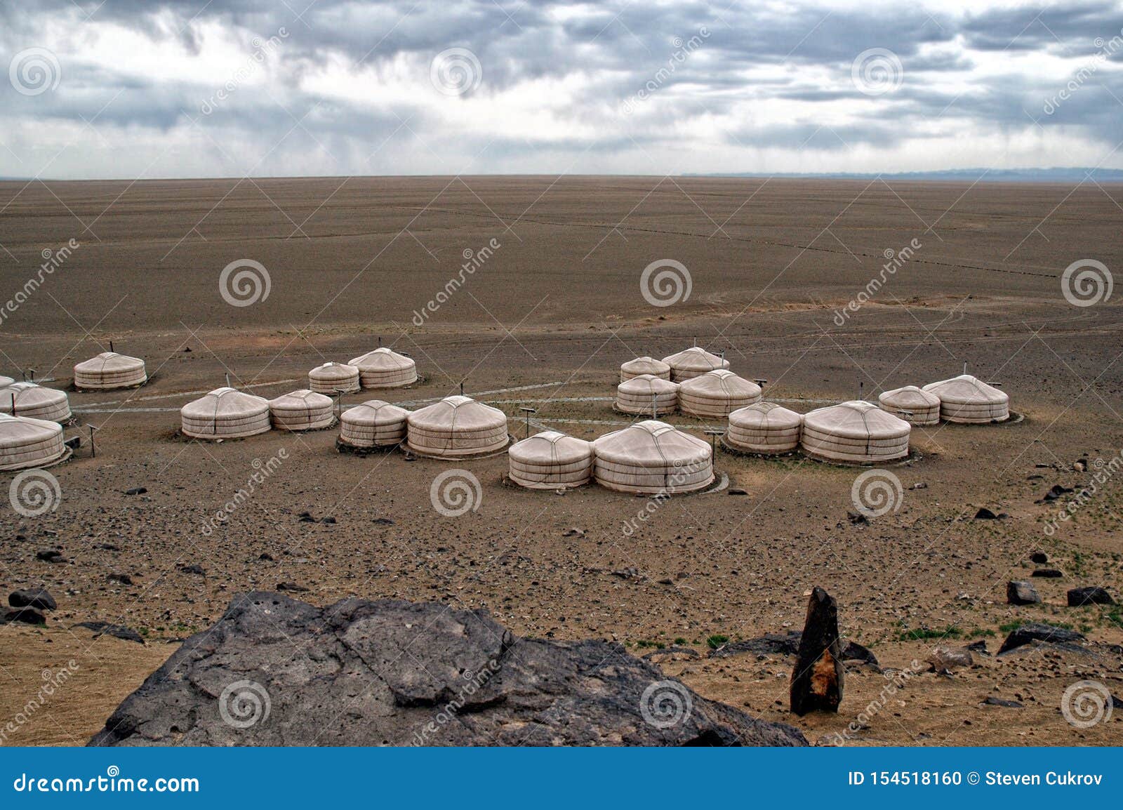 Gers At The Three Camel Lodge Is Located In Omnogobi Aimag Mongolia