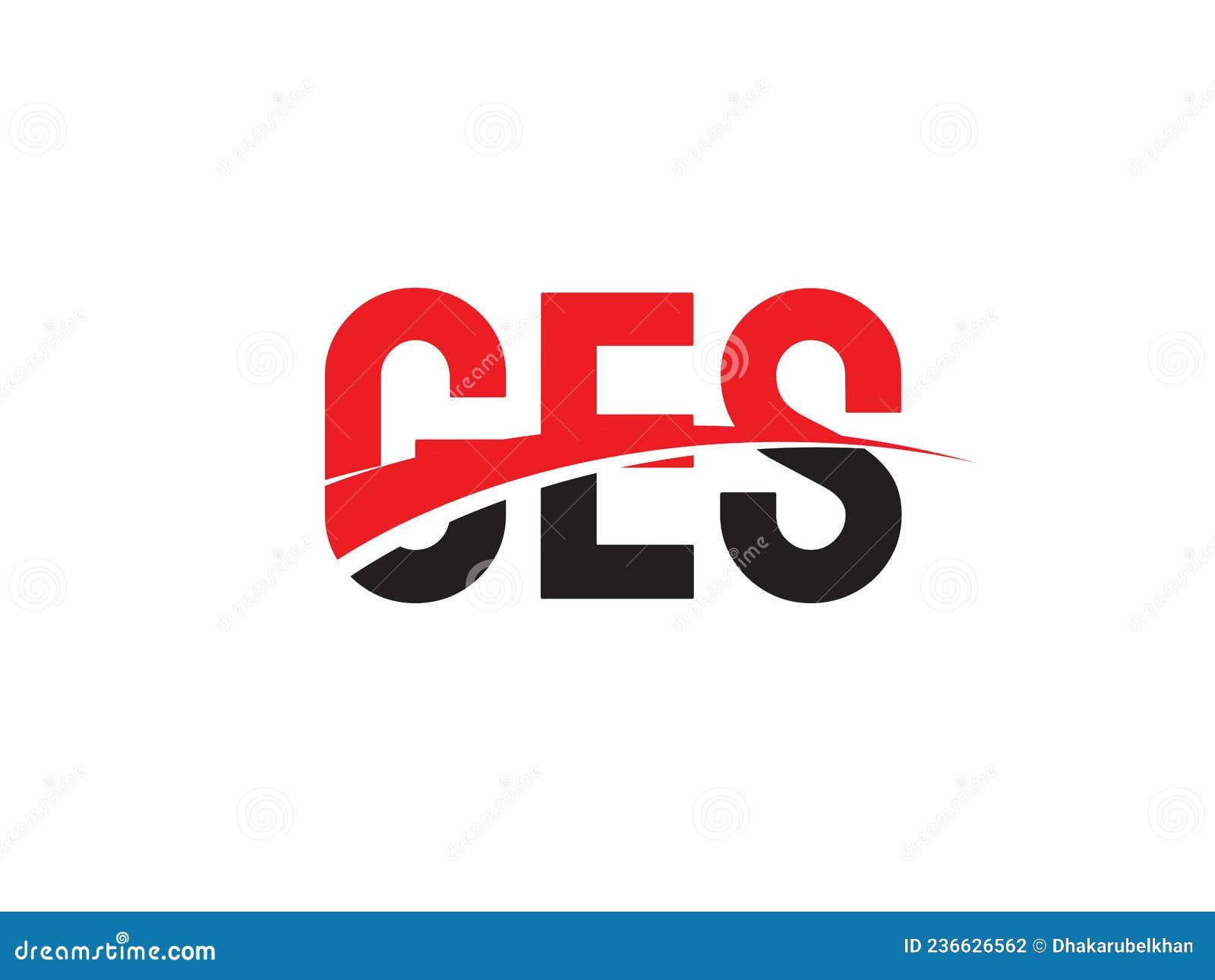 GES Letter Initial Logo Design Vector Illustration Stock Vector ...
