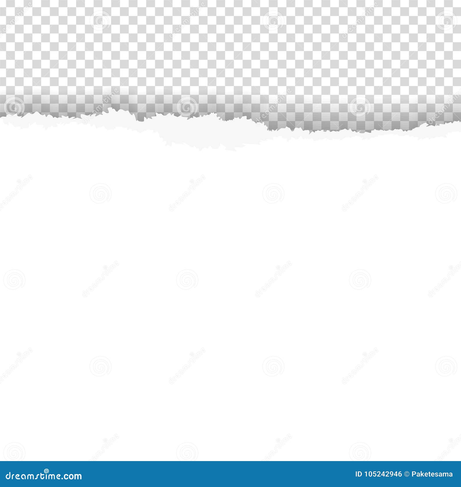 Gescheurd Document Met Gescheurde Rand Vector Illustratie ...