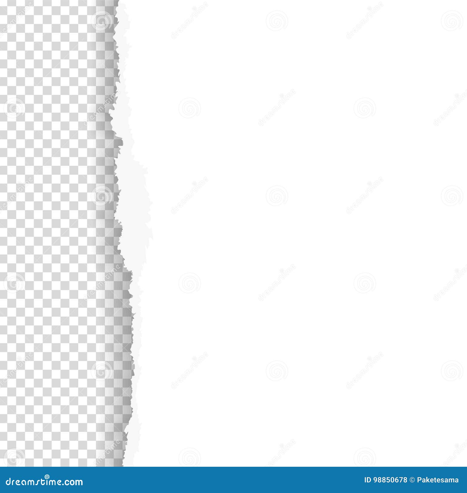 Gescheurd Document Met Gescheurde Rand Vector Illustratie ...