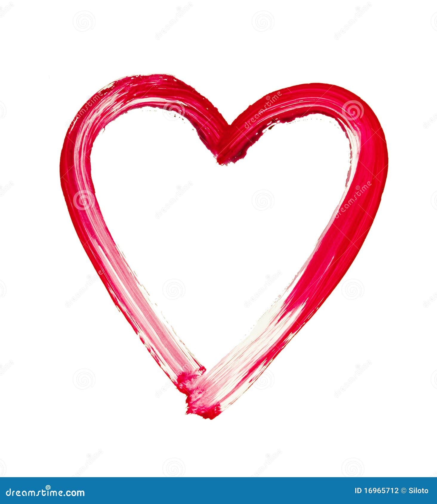 Geschilderd Hart - Symbool Van Liefde Stock Foto - Afbeelding bestaande ...