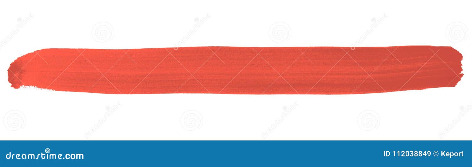 Geschilderde Streep Met Rode Kleur Stock Afbeelding - Image of ...