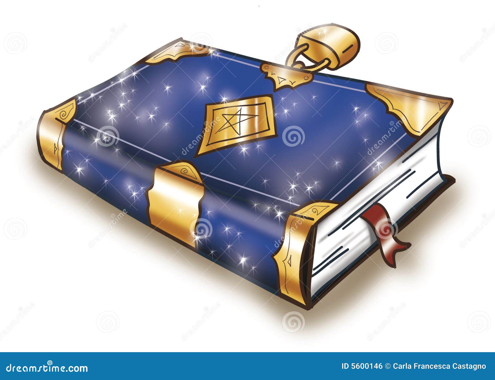 Geschlossenes Magisches Buch Vektor Abbildung - Illustration von ...