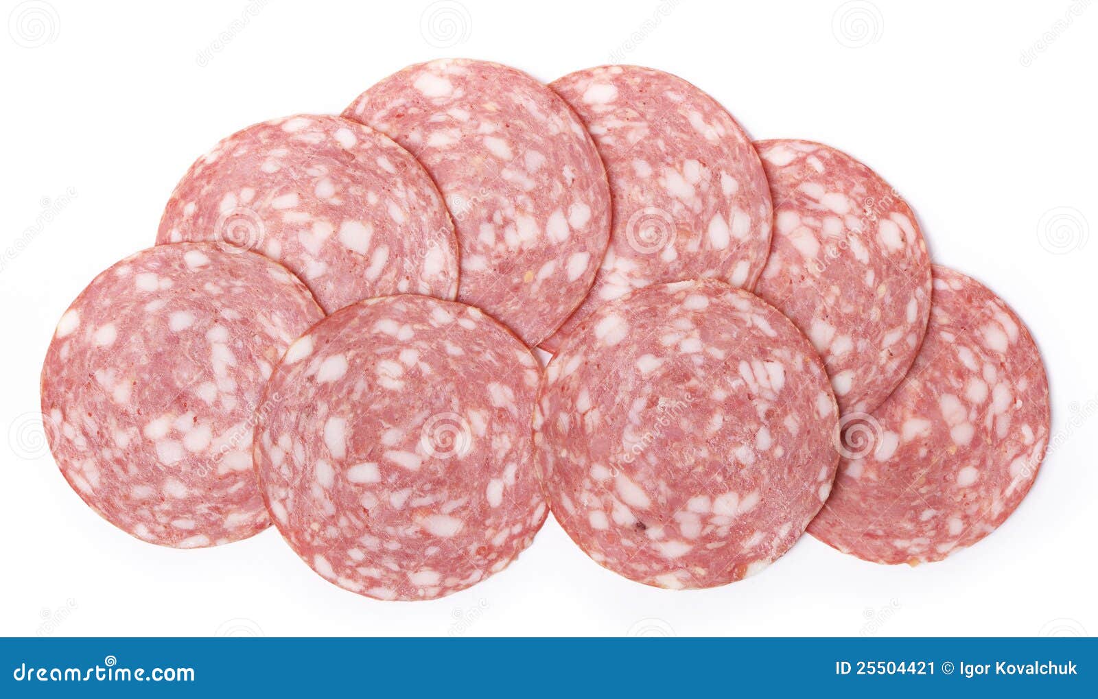 Geschnittene Wurst stockbild. Bild von küche, essen, fleisch - 25504421
