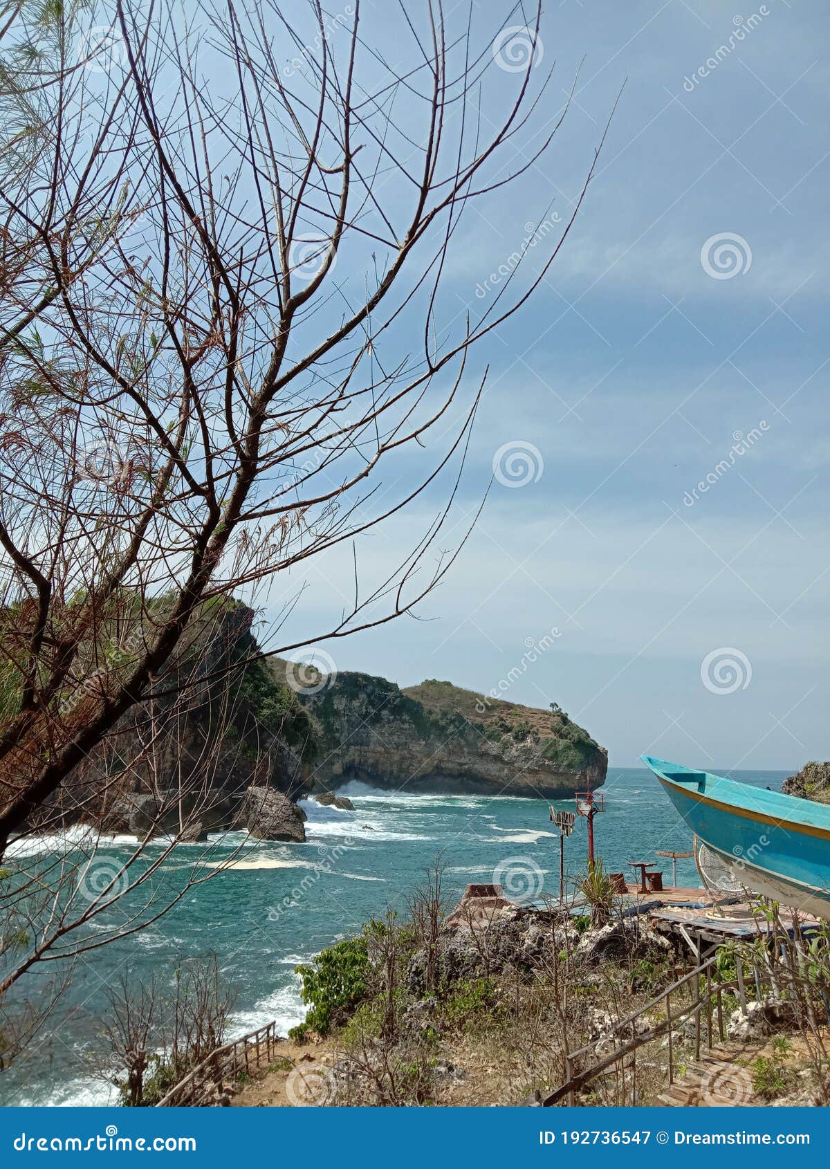 Gesing Beach in Yogyakarta. Indonesian Beach Stock Image - Image of ...
