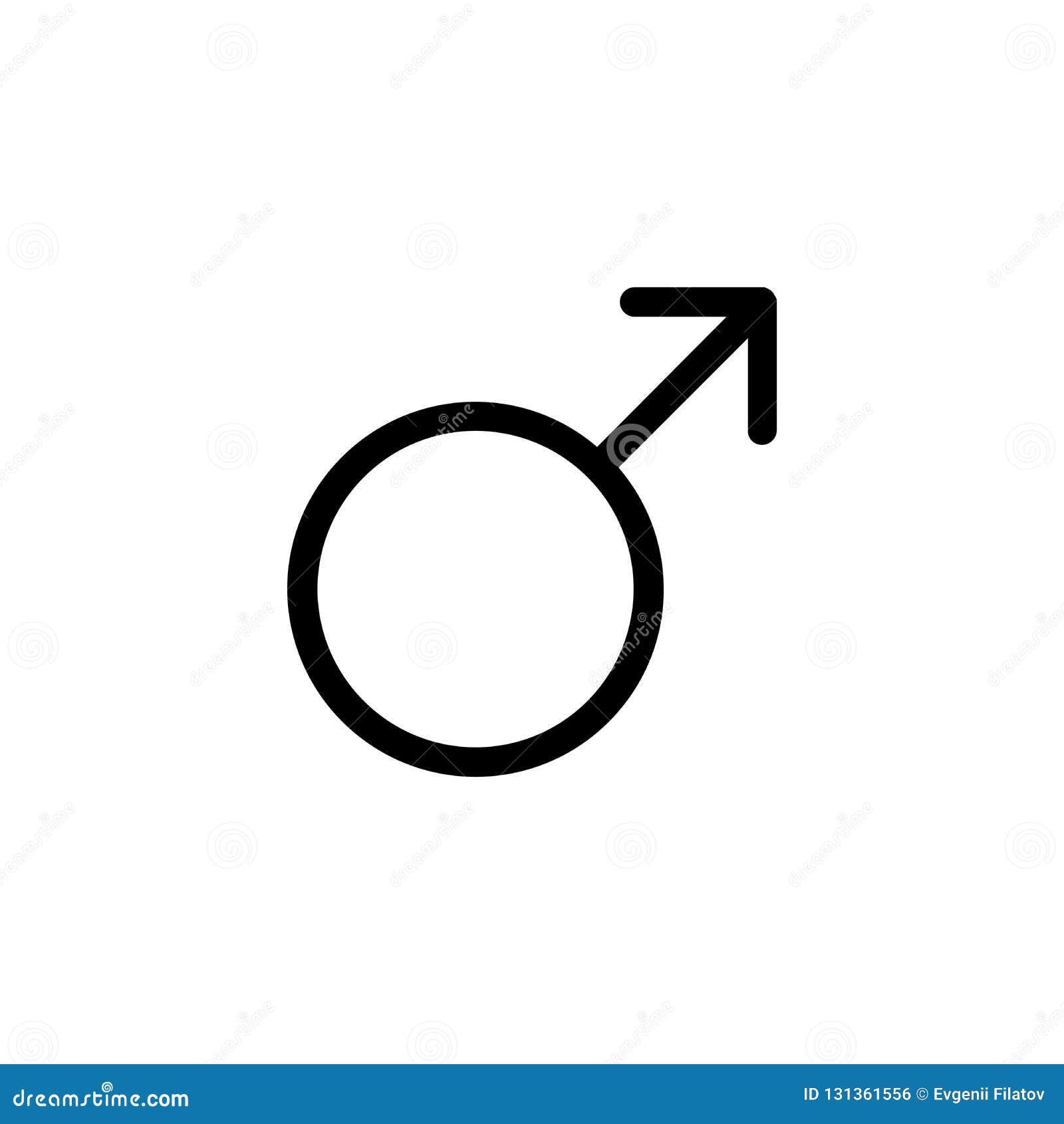 Geslachts Mannelijk Pictogram Vector Illustratie - Illustration of ...