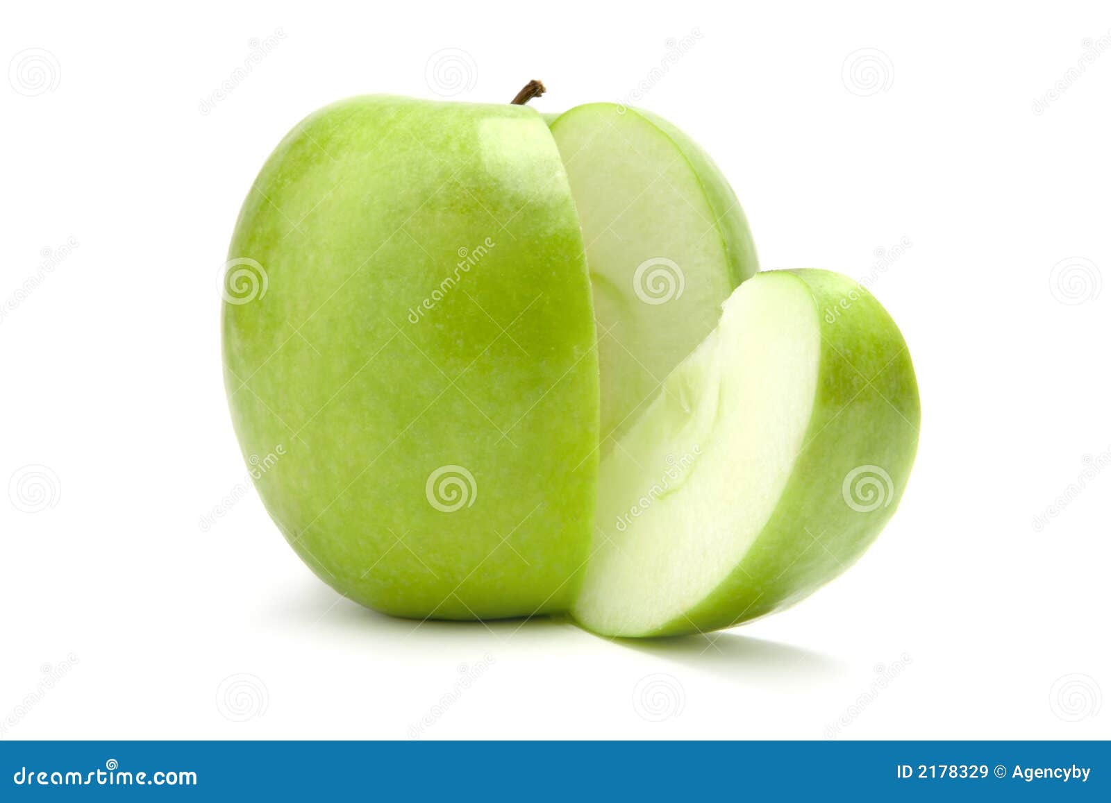 Gesneden groene appel stock afbeelding. Image of geschiktheid - 2178329