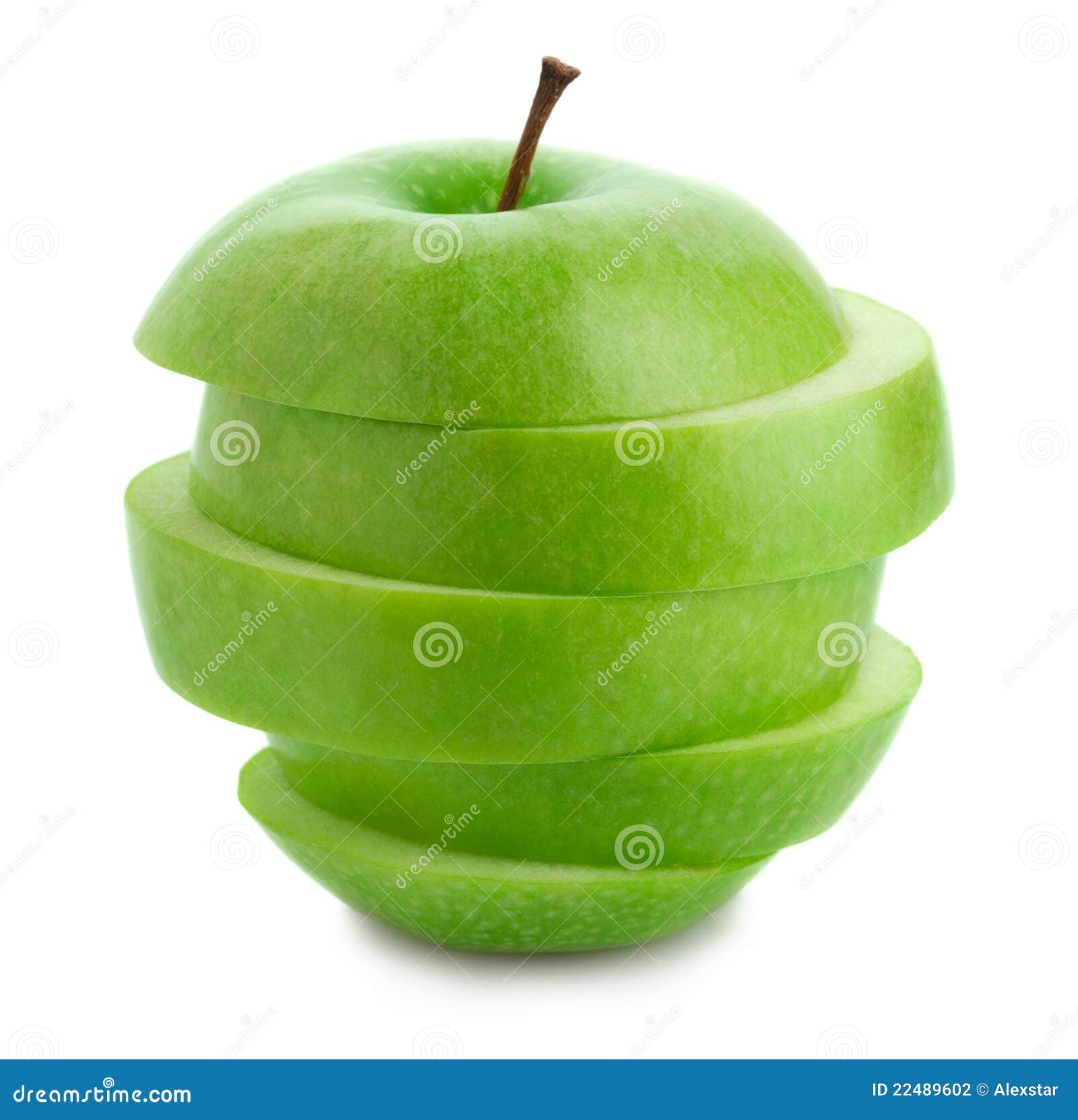Gesneden Groene Appel stock foto. Image of vers, appel - 22489602