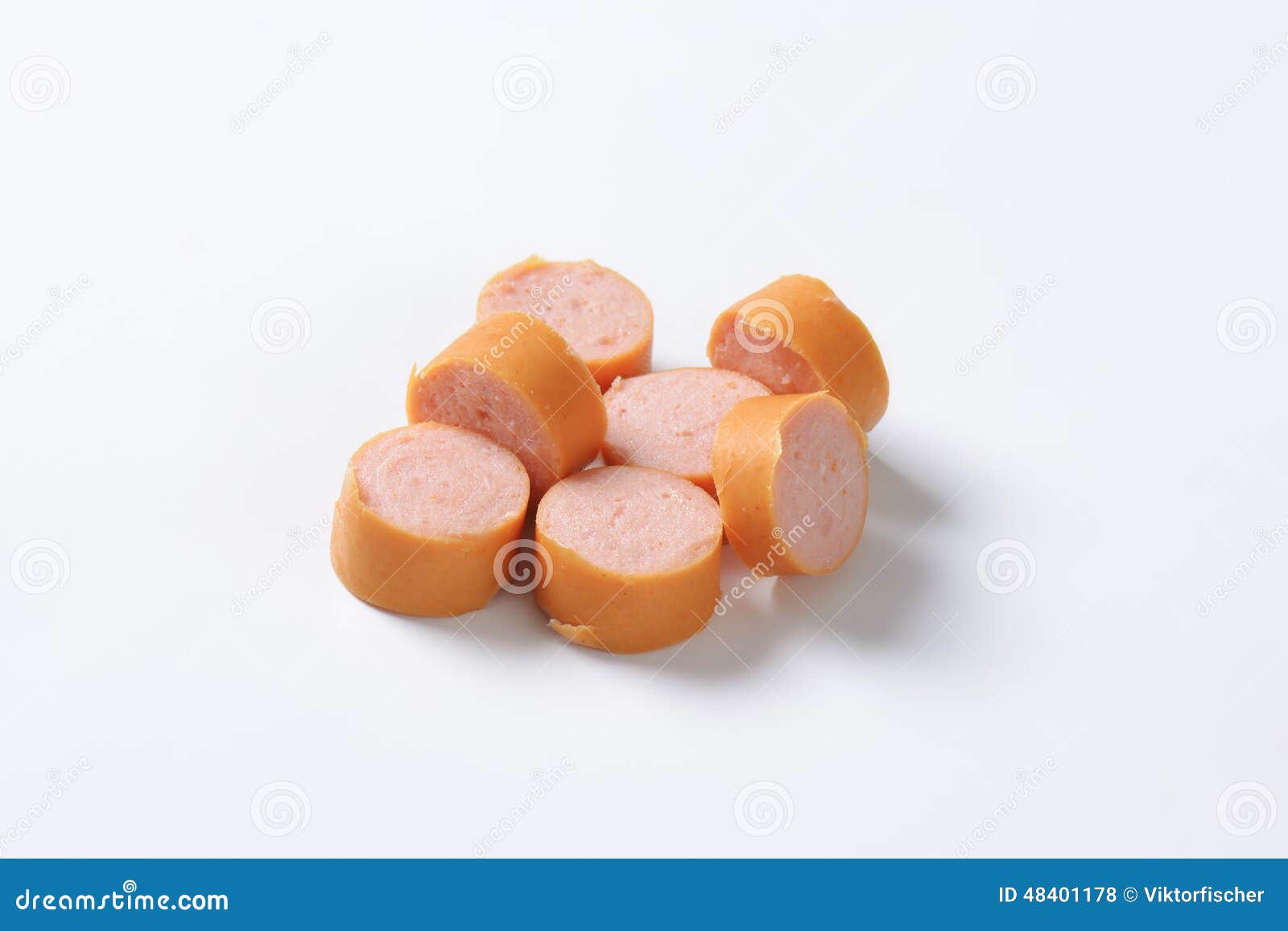 Gesneden Weens worstje stock foto. Image of frankfurterworst - 48401178
