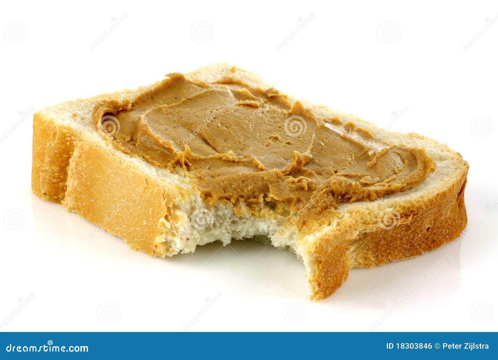 Gesneden Wit Brood Met Pindakaas Stock Foto - Image of besnoeiing ...