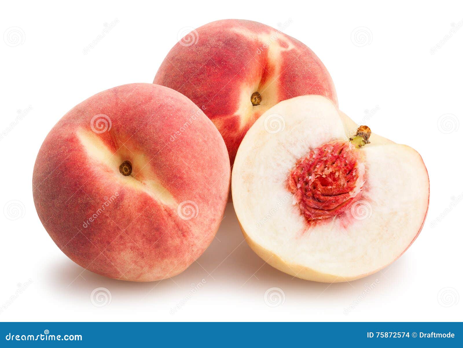 Gesneden witte perzik stock foto. Image of vers, voedsel - 75872574