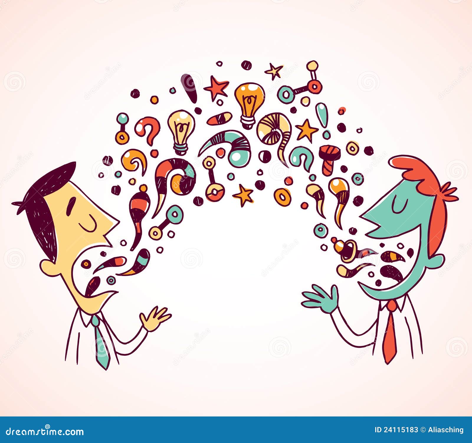 Gesprek vector illustratie. Illustration of betrokkenheid - 24115183