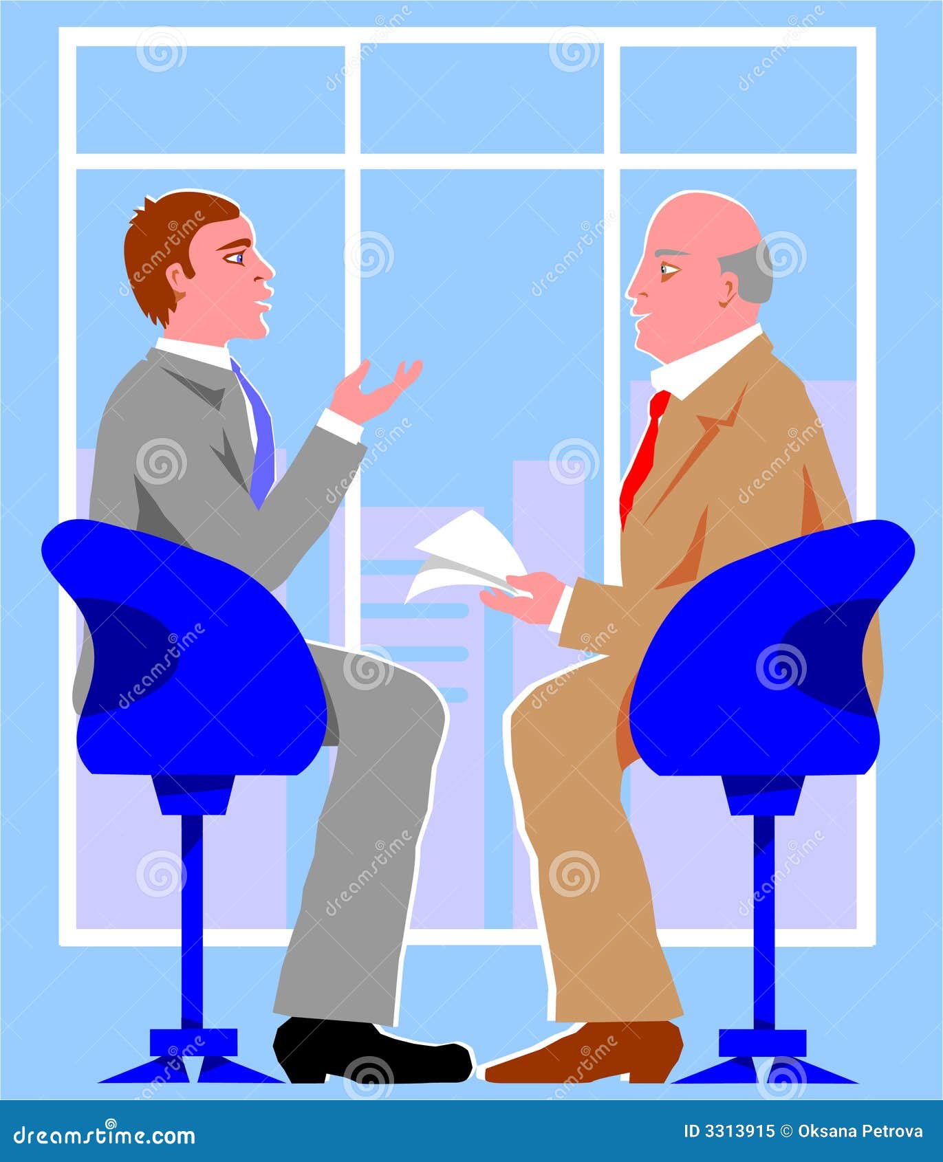 Gesprek vector illustratie. Illustration of beeldverhaal - 3313915