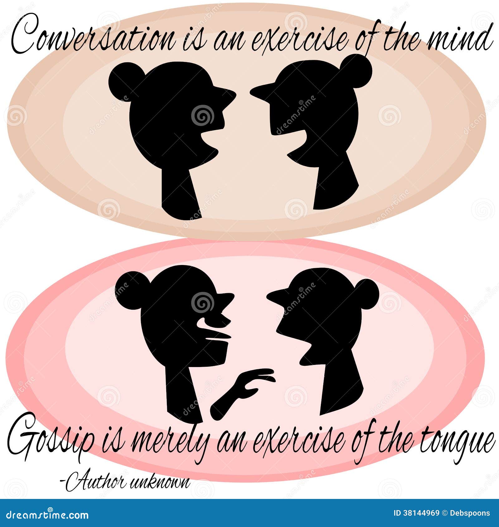 Gesprek vector illustratie. Illustration of raad, roddelen - 38144969