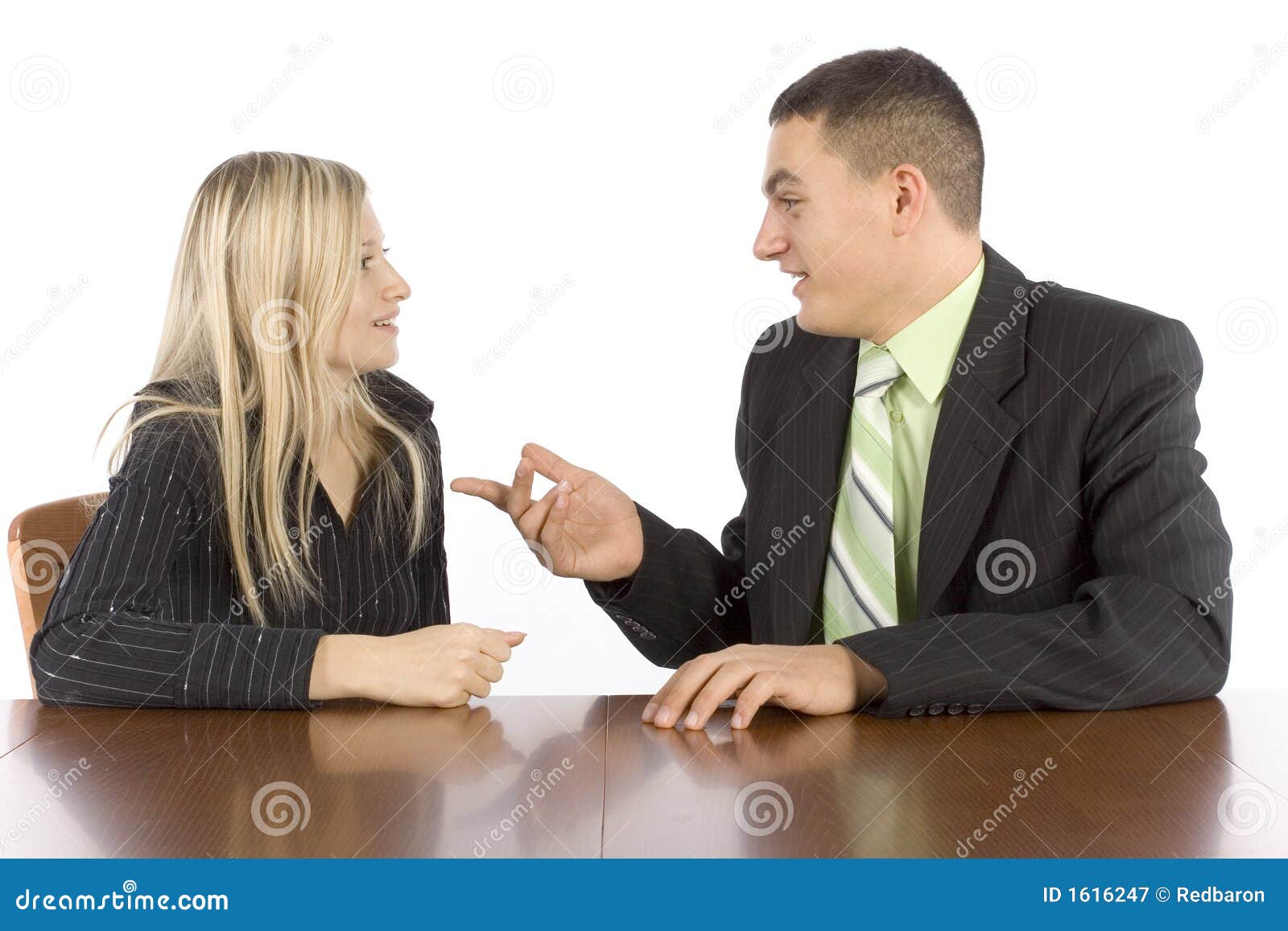 Gesprek Van Businesspeople Twee Stock Afbeelding - Image of ...