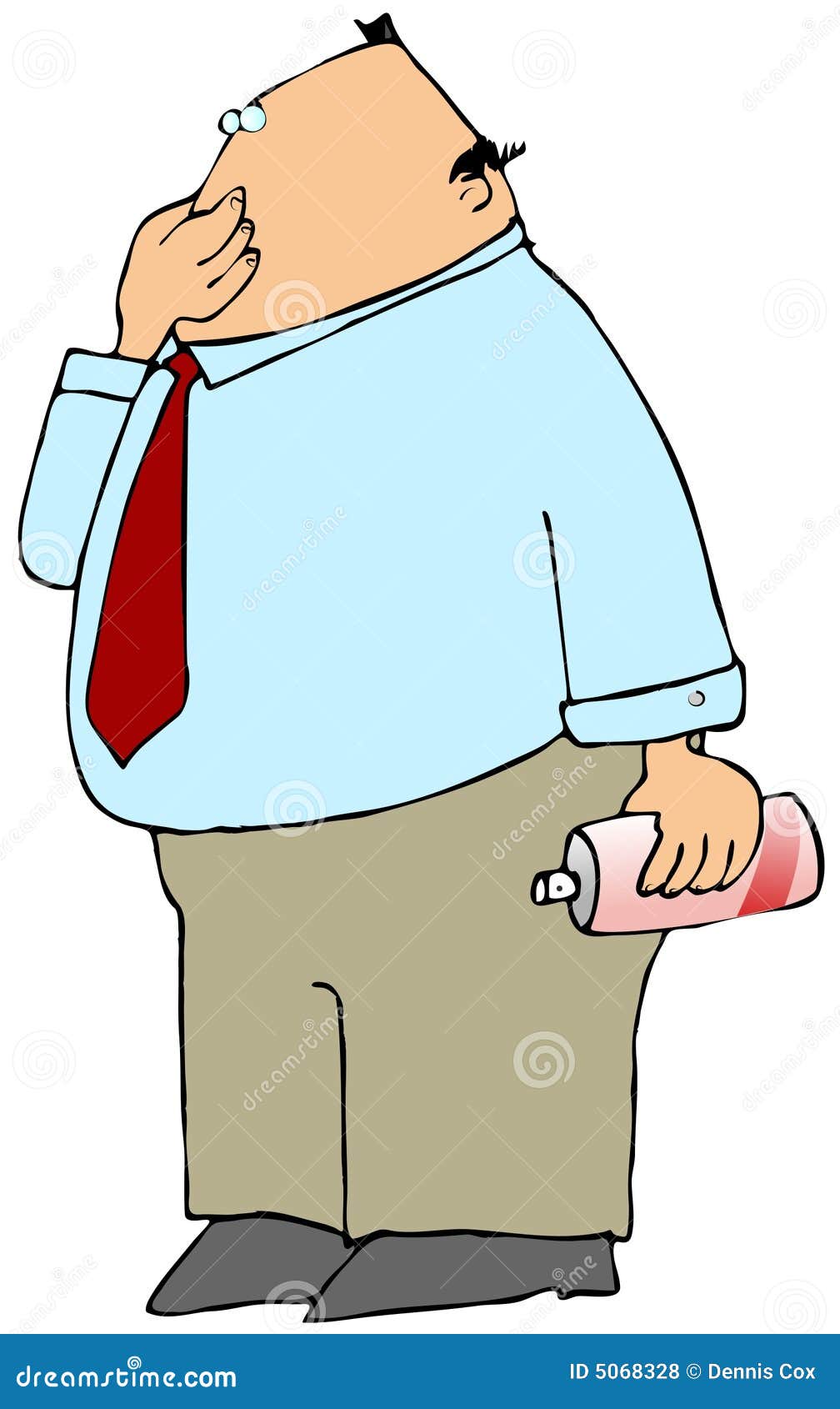 Gestank-Mann stock abbildung. Illustration von erfrischungsmittel - 5068328