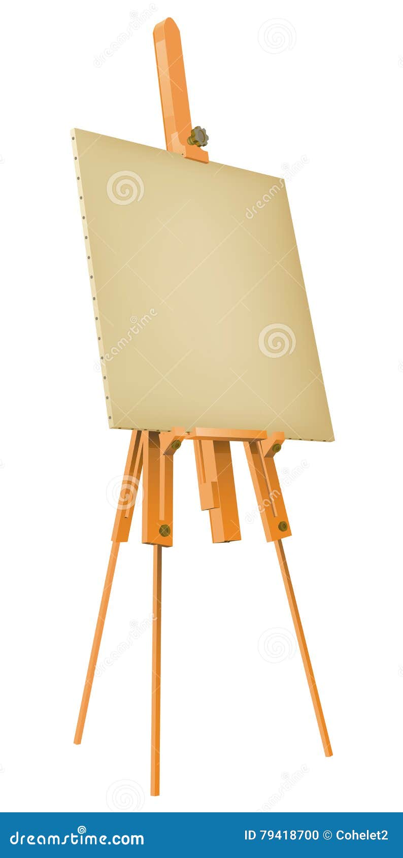 Gestell mit Segeltuch vektor abbildung. Illustration von papier - 79418700