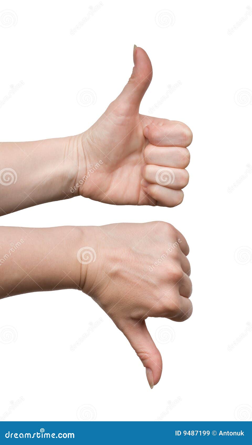 Gesten ja und Nr. stockbild. Bild von stimme, wählen, unten - 9487199