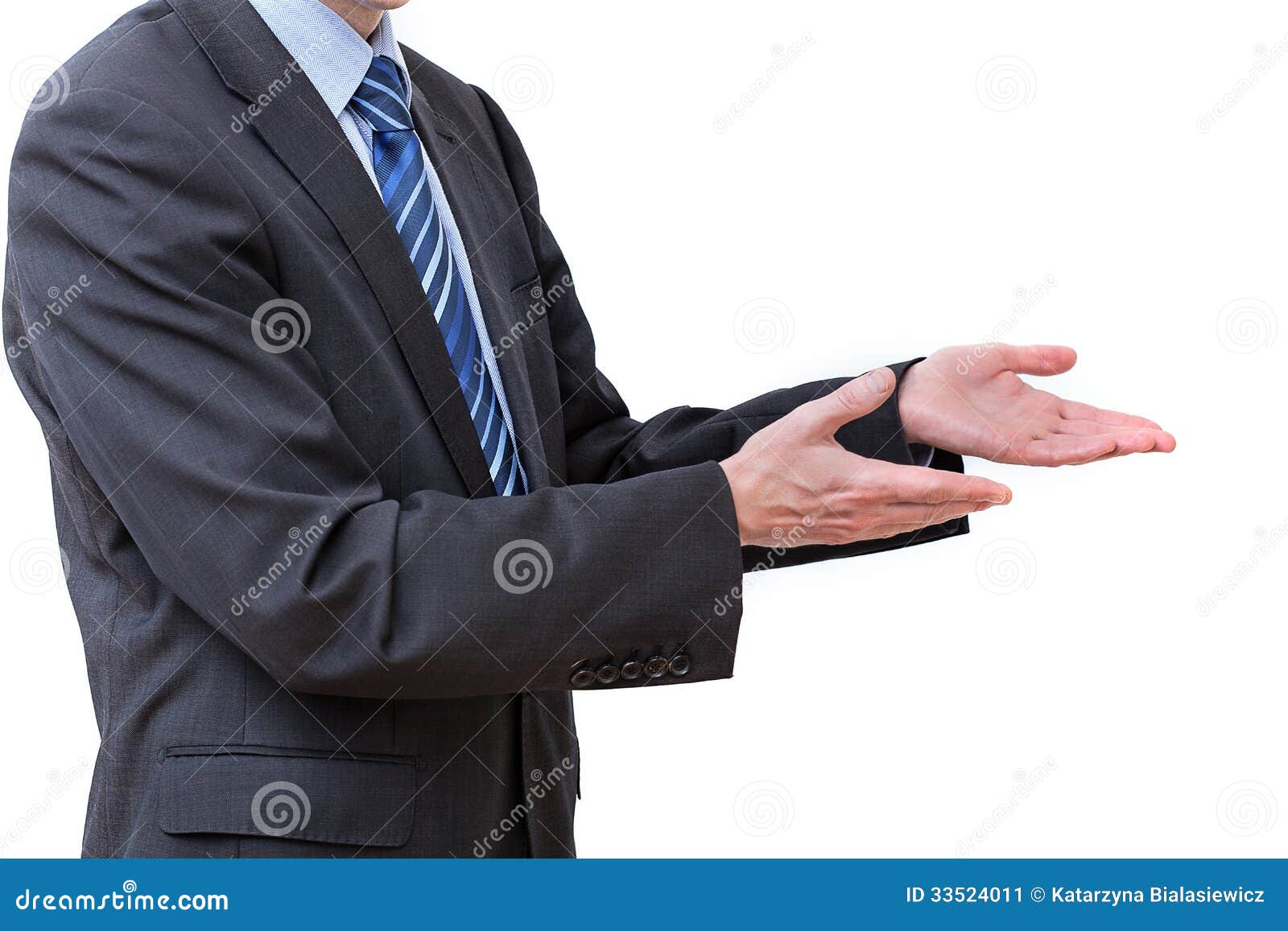 Gesticulated presentation stock image. Image of resource - 33524011