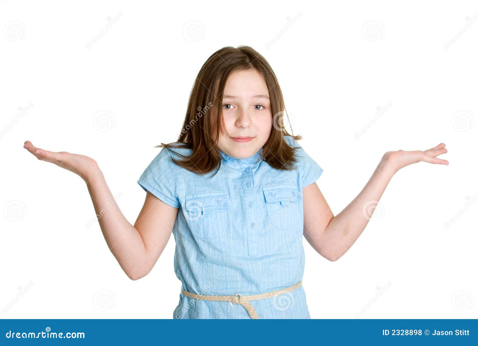 Gesticulation de fille photo stock. Image du jeune, fille - 2328898