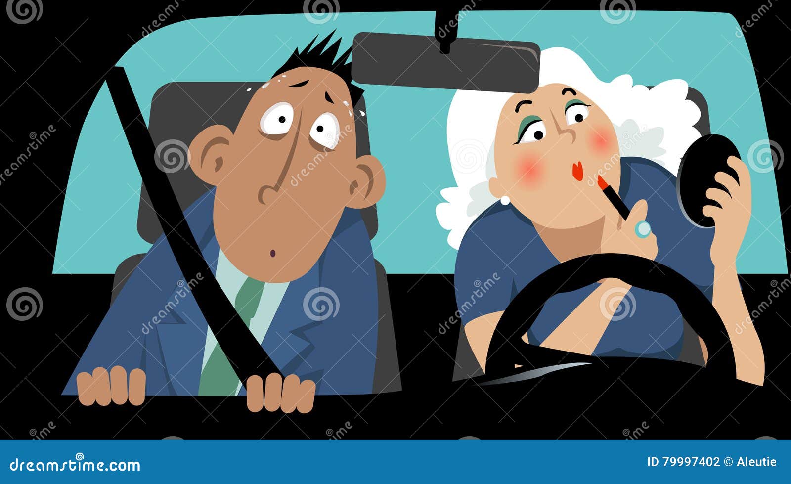 Gestionnaire distrait illustration de vecteur. Illustration du effrayé ...