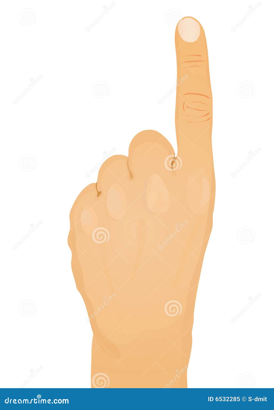 Gesto de mano - señalando ilustración del vector. Ilustración de icono ...