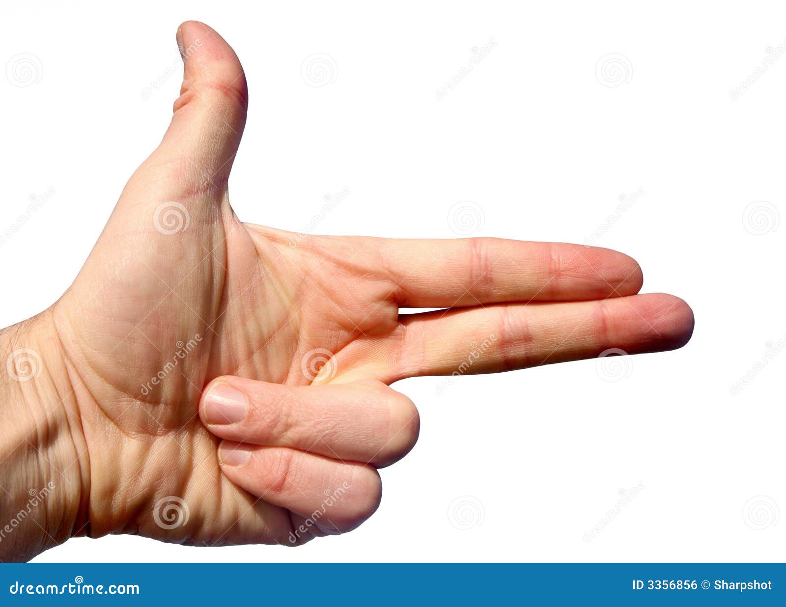 Gesto Della Pistola Della Mano. Fotografia Stock - Immagine di ...
