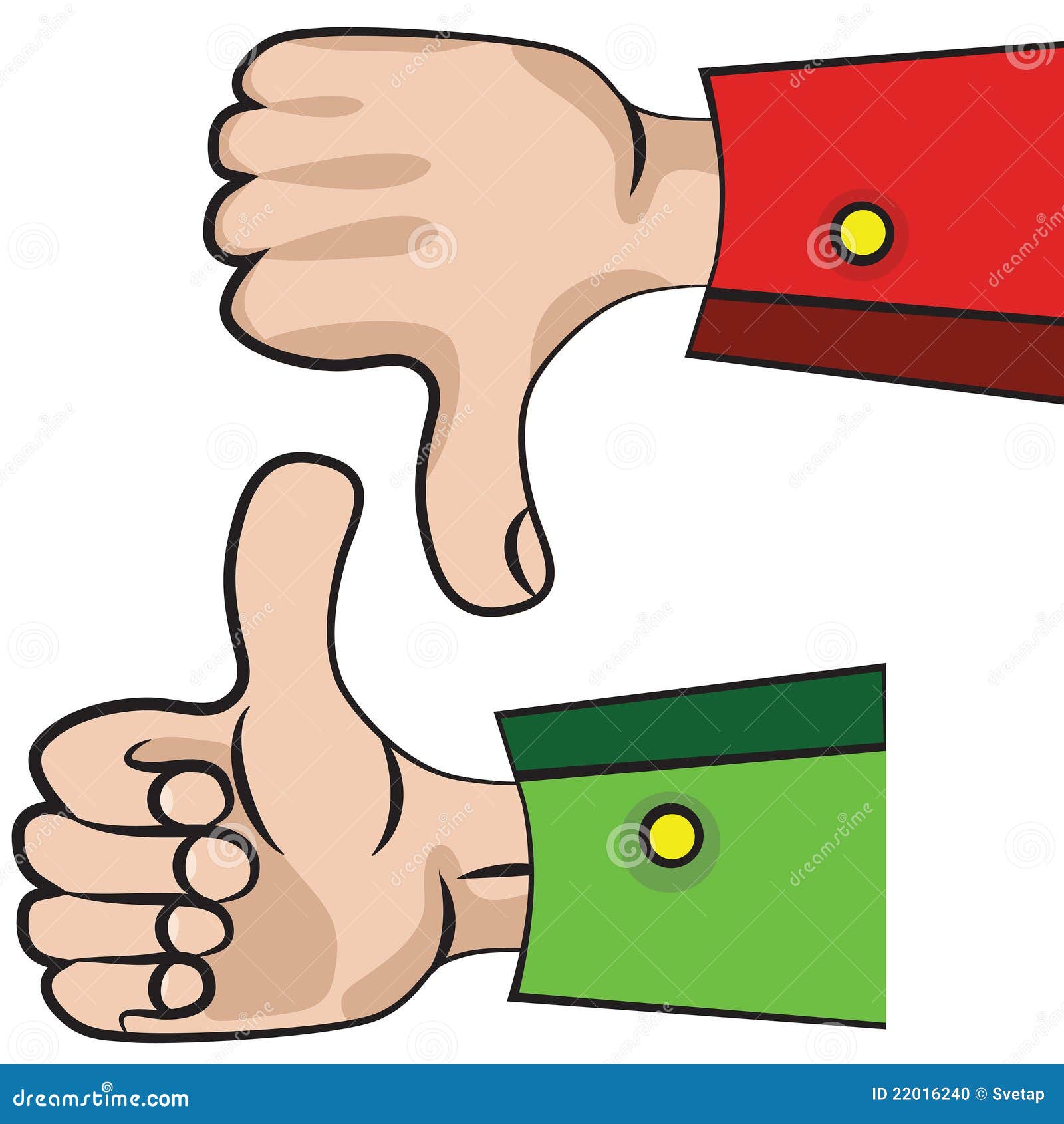 Gesto Di Mano Con Il Pollice in Su. Illustrazione Vettoriale ...