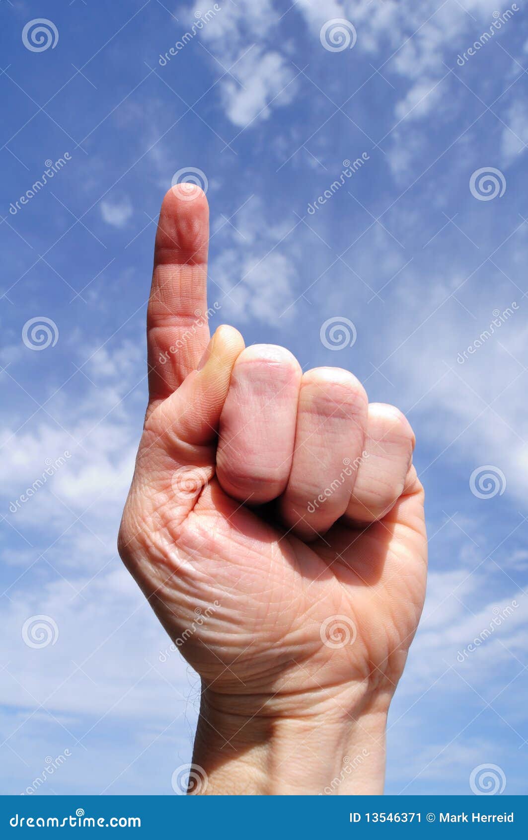 Gesto Di Mano Di Numero Uno Immagine Stock - Immagine di numero ...