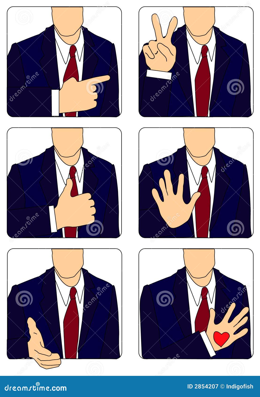 Gestos stock de ilustración. Ilustración de pictograma - 2854207