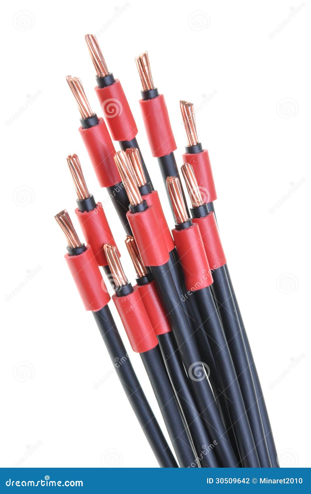 Gestripte Elektro Zwarte Draden Stock Foto - Image of industrie ...