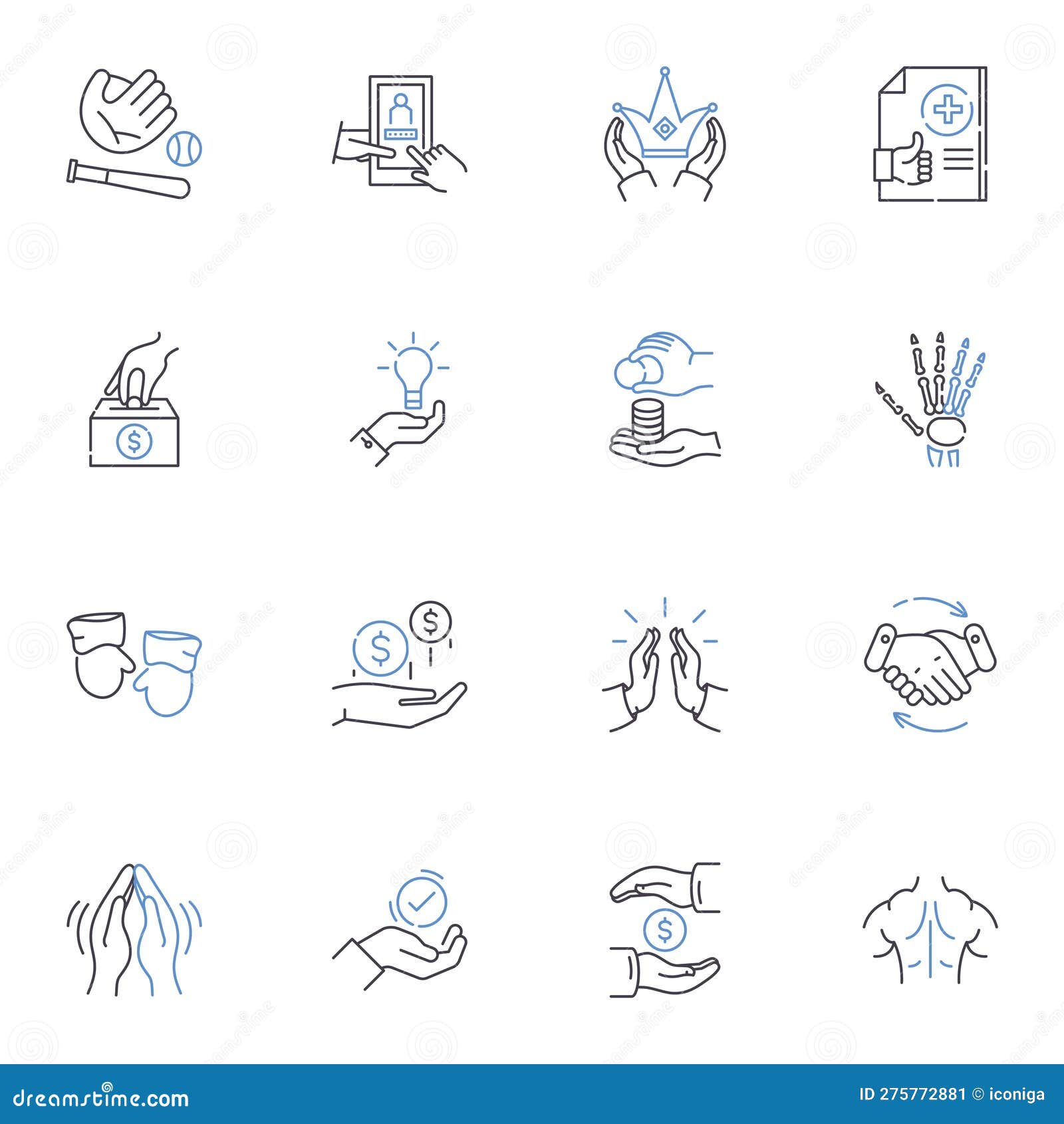 Gestural Expression Line Icons Collection. Body Language, Signals ... Gestural Expression Line Icons Collection. Body Language, Signals ...